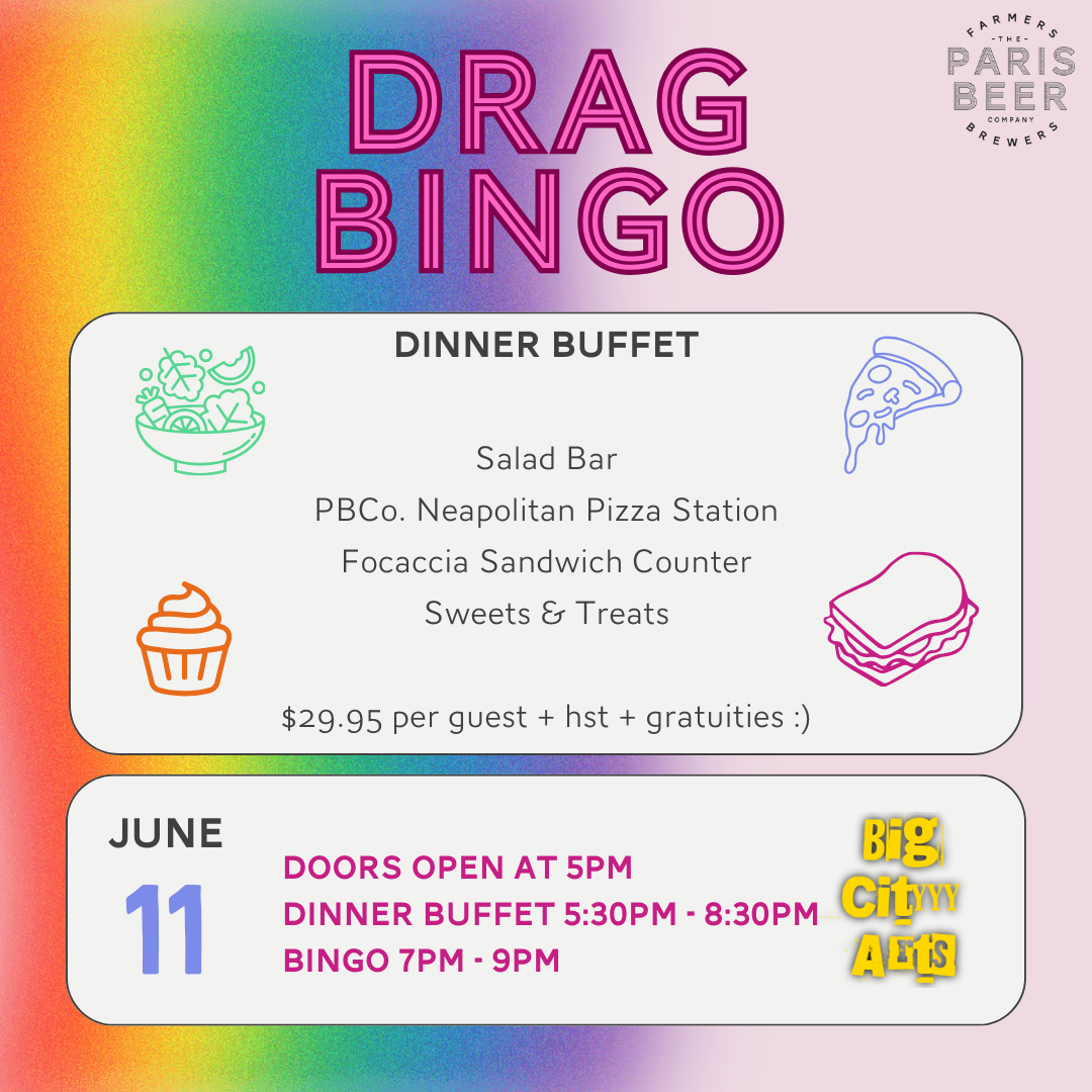 Drag Bingo Hosted by Big Cityyy Arts – The Paris Beer Co.